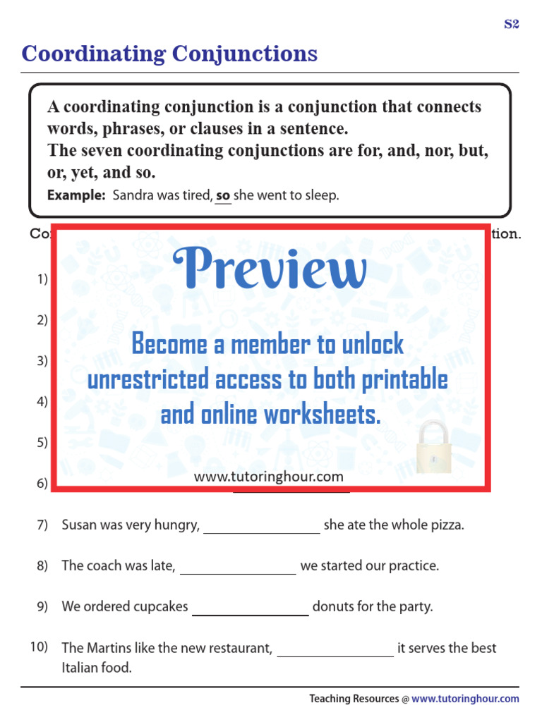 Understanding Coordinating Conjunctions | PDF