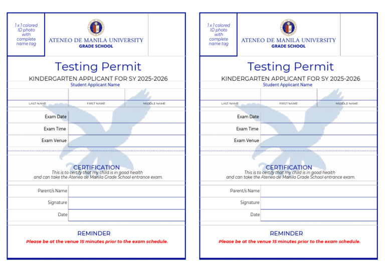 Kinder Exam Permit 2 | PDF | Qualifications | Educational Stages