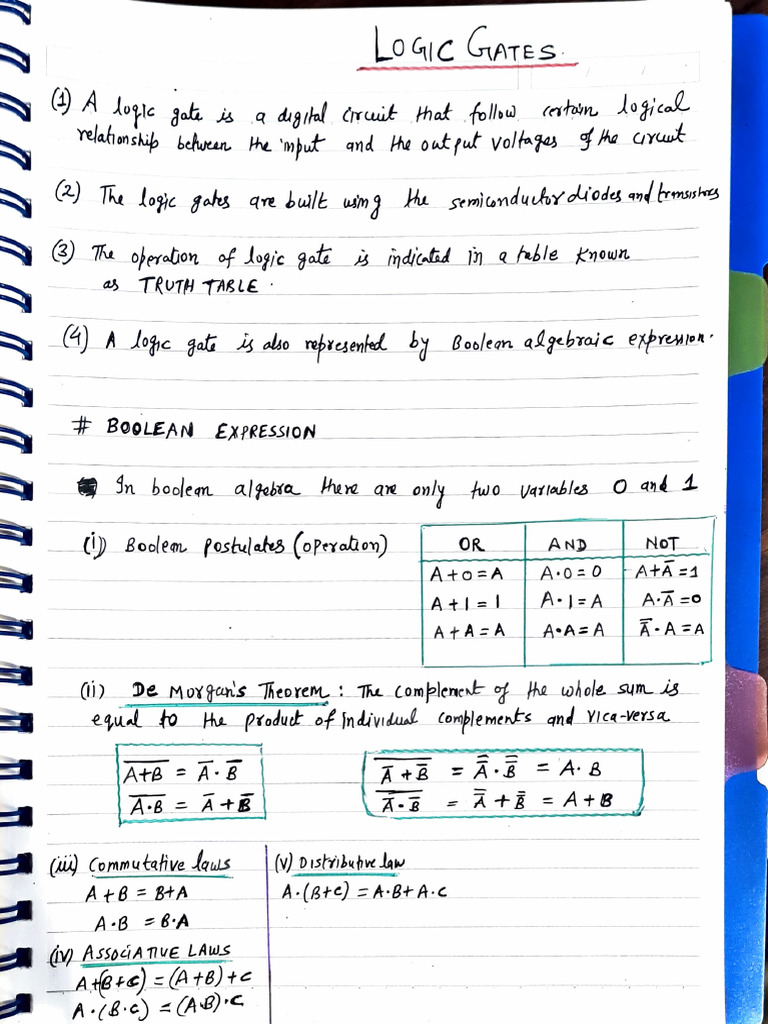 Logic gates | PDF | Electronic Design | Mathematics