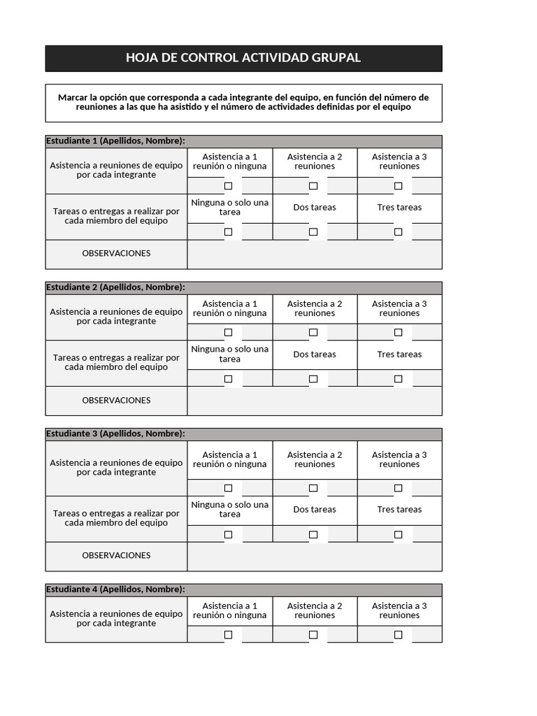 Hoja_de_control_trabajo_grupal(2) | PDF