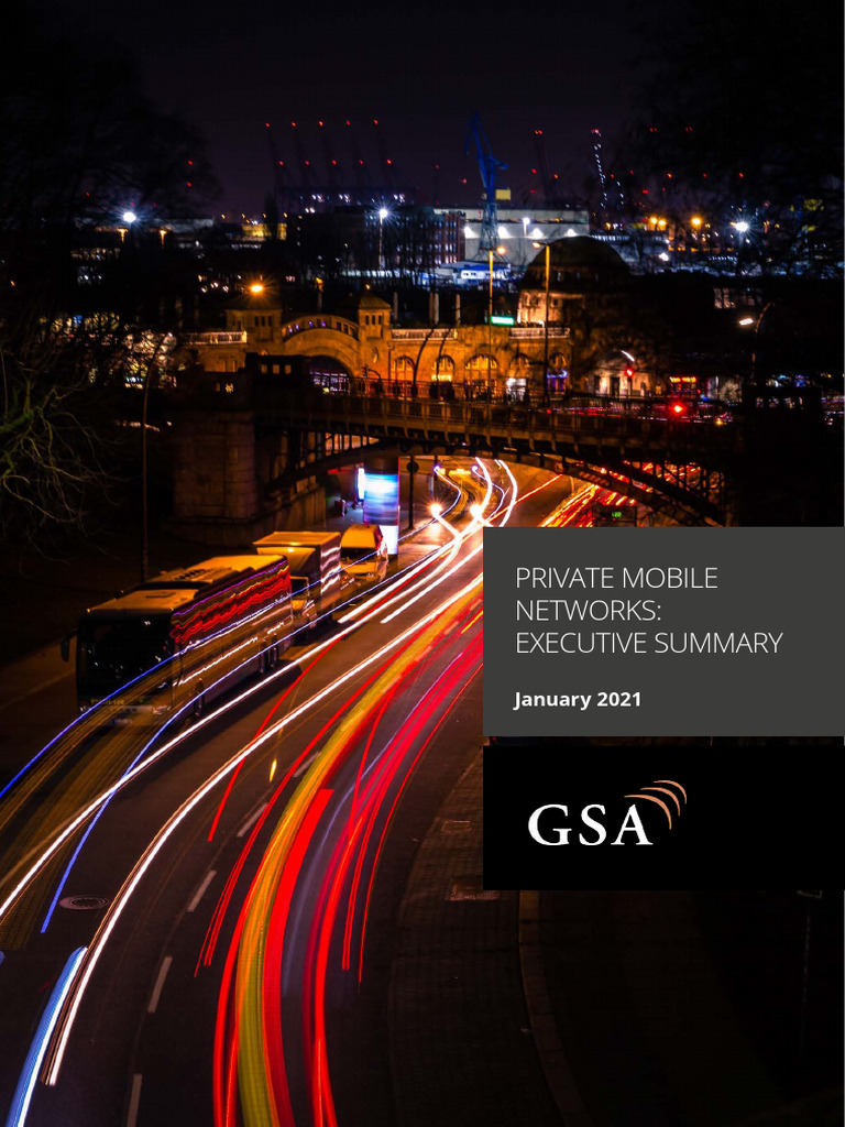 GSA Private Mobile Networks ES Jan 2021 | PDF | Radio Spectrum ...
