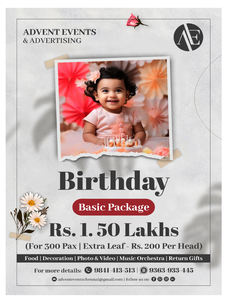 Birthday Package | PDF