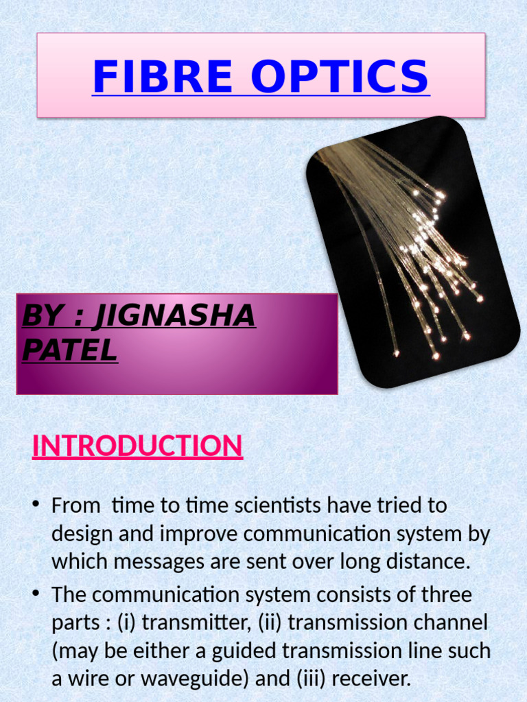 Fiber Optics | PDF | Optical Fiber | Fiber Optic Communication