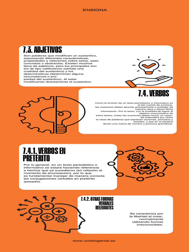 Adjetivos y Verbos en Textos Informativos | PDF | Verbo | Sustantivo