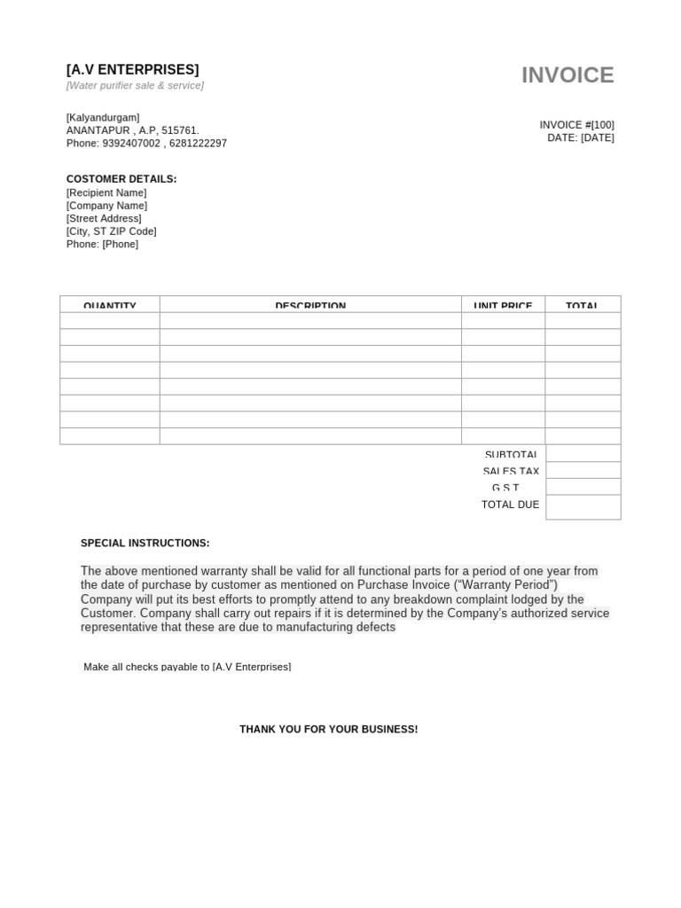 Invoice Shop | PDF