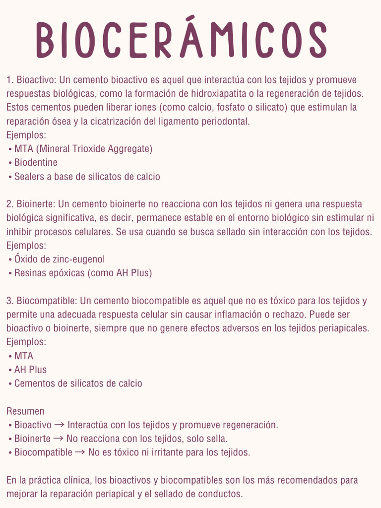 BIOCERAMICOS | PDF | Silicato | Cemento