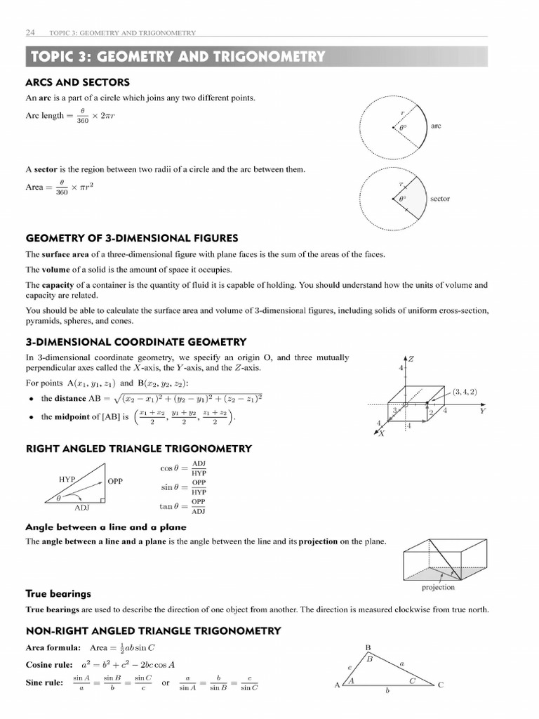 DP-1-Unit-3-Trigonometry and Geometry | PDF