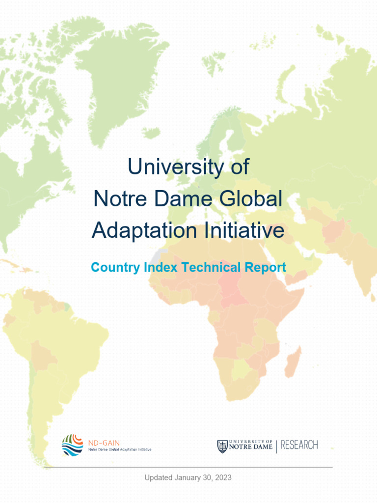 ND Gain Countryindextechreport 2023 01 | PDF | Agriculture | Surface Runoff