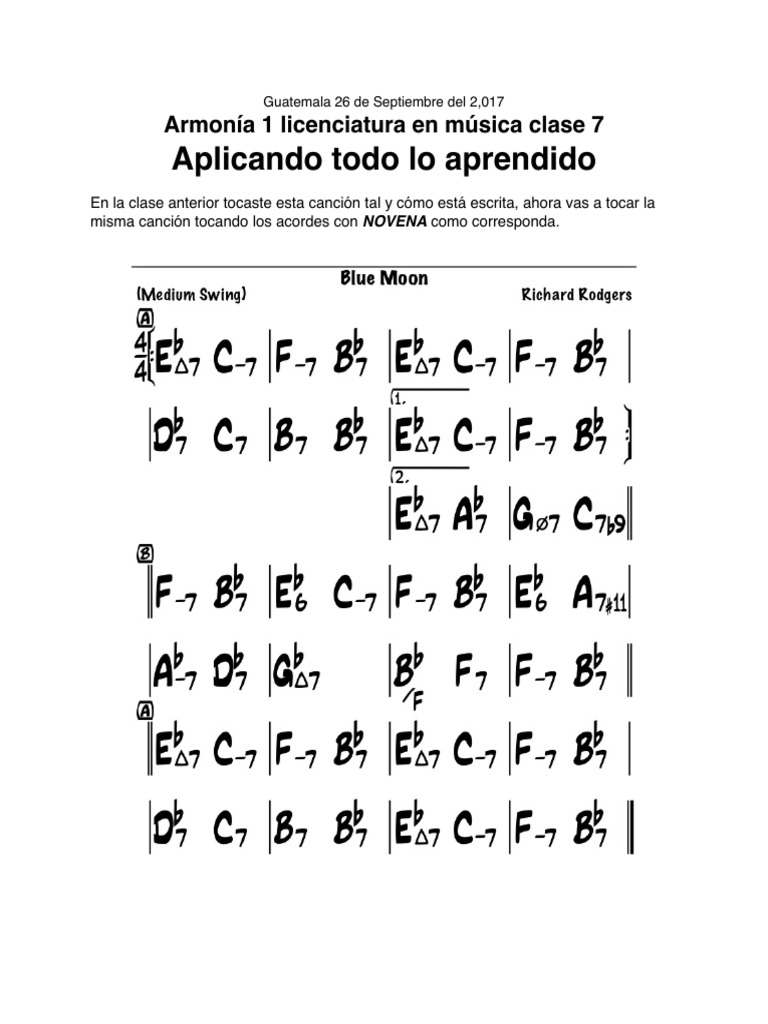 Armonía 2, Clase 7 | PDF