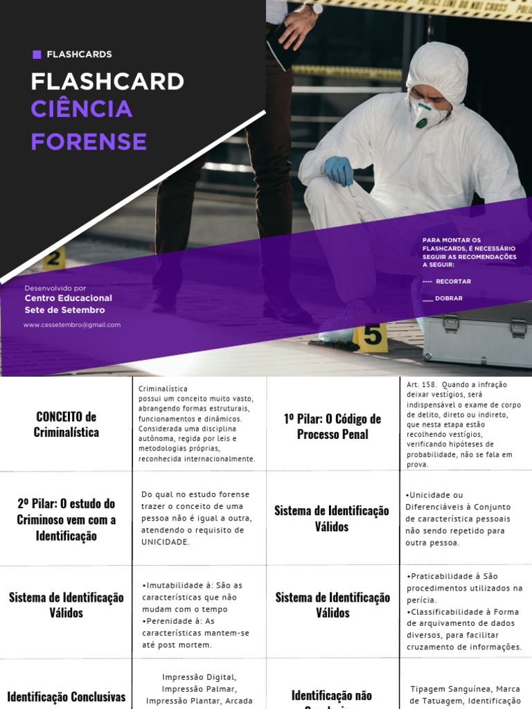 Apostila Ciencia Forense Flashcards | PDF | Ciência forense | Crimes