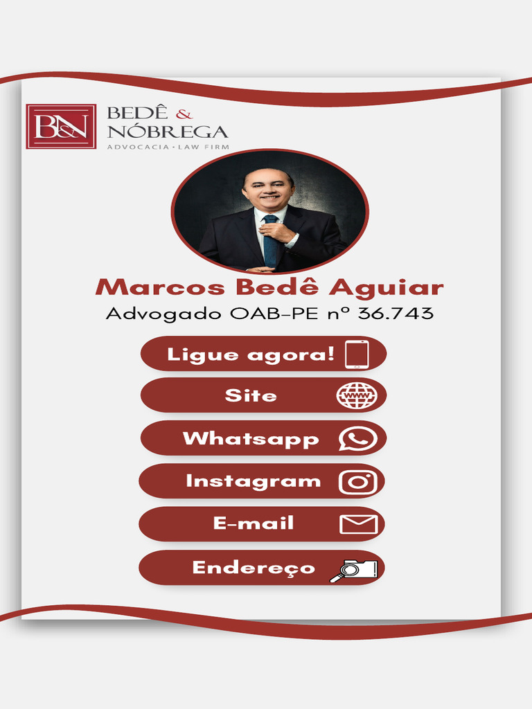 Cartão Digital - Dr. Marcos Bedê Aguiar | PDF