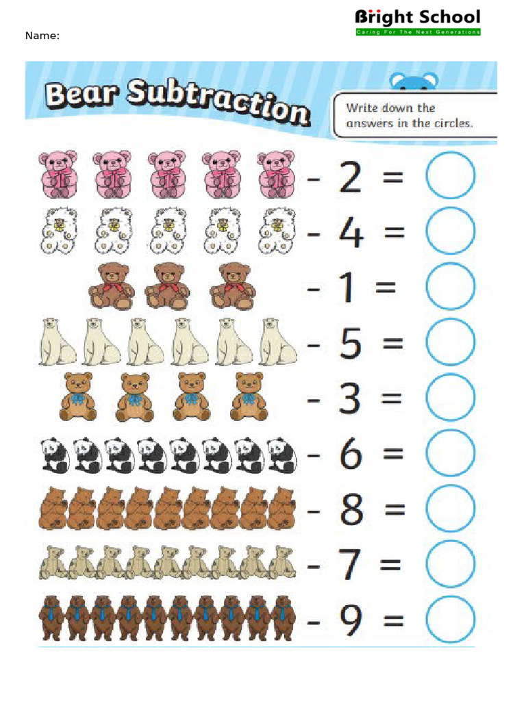 Math Subtraction | PDF