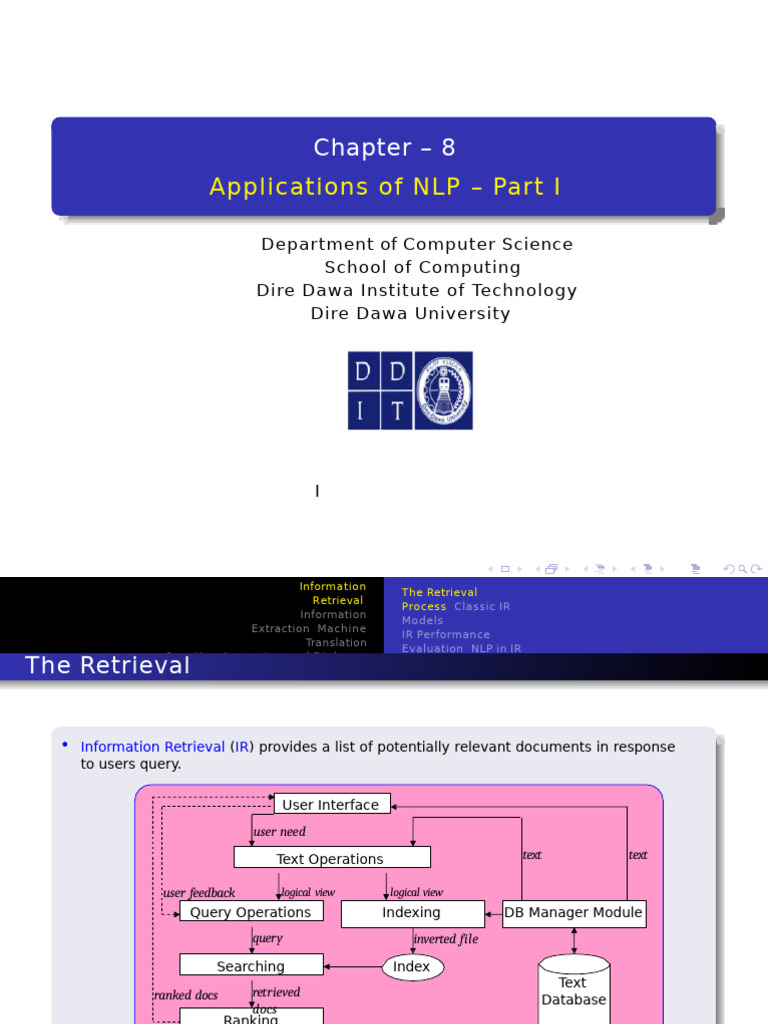 Chapter 8 - Applications of NLP-3 | PDF | Information Retrieval | Search Engine Indexing