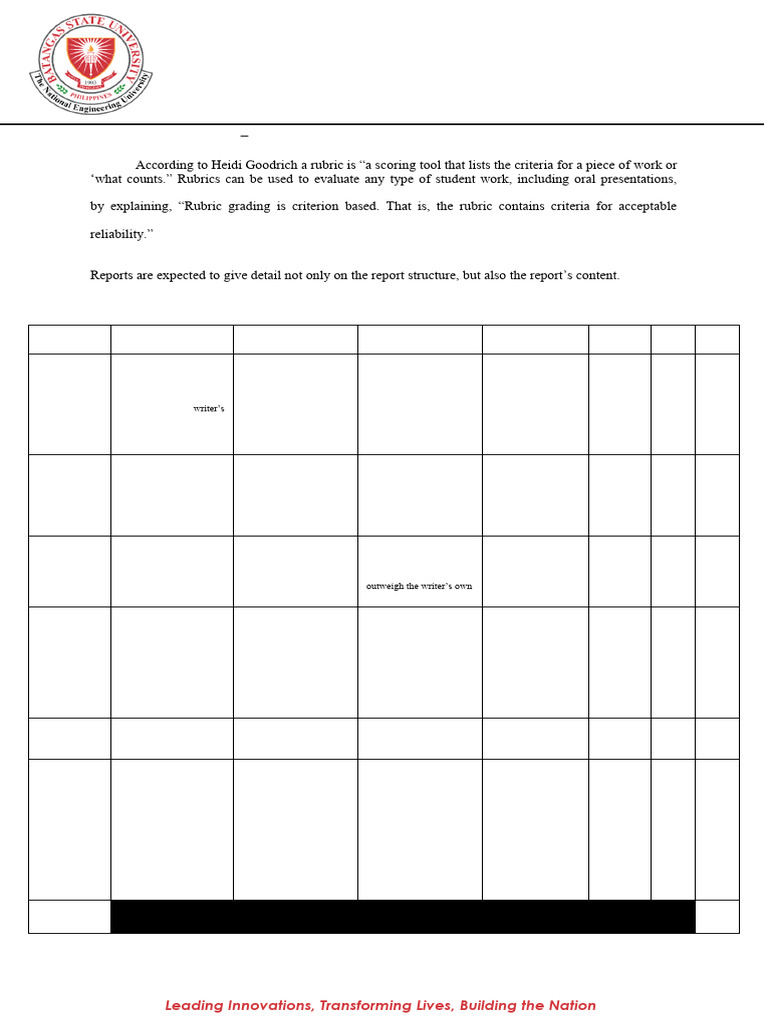 Final Project Rubrics | PDF | Peer Review | Science