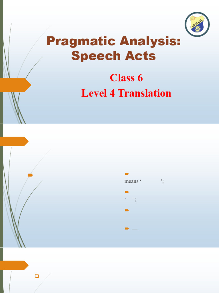 Pragmatics & Speech Acts Guide | PDF | Language Mechanics | Linguistics
