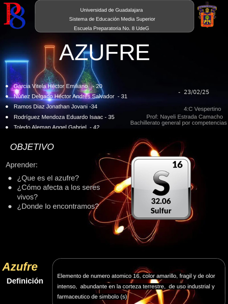 Equipo8 4CV | PDF | Azufre | Carbohidratos