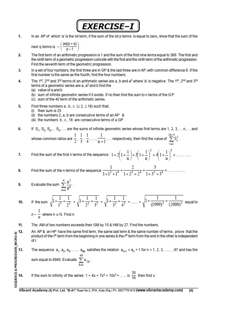 Sequence Progression 1685018791377 | PDF | Mathematical Objects | Mathematical Concepts
