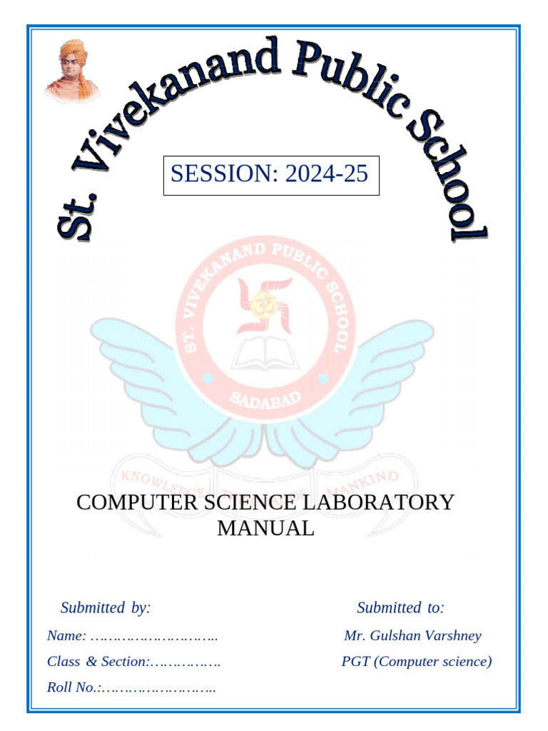 Computer Science Lab Record Book | PDF