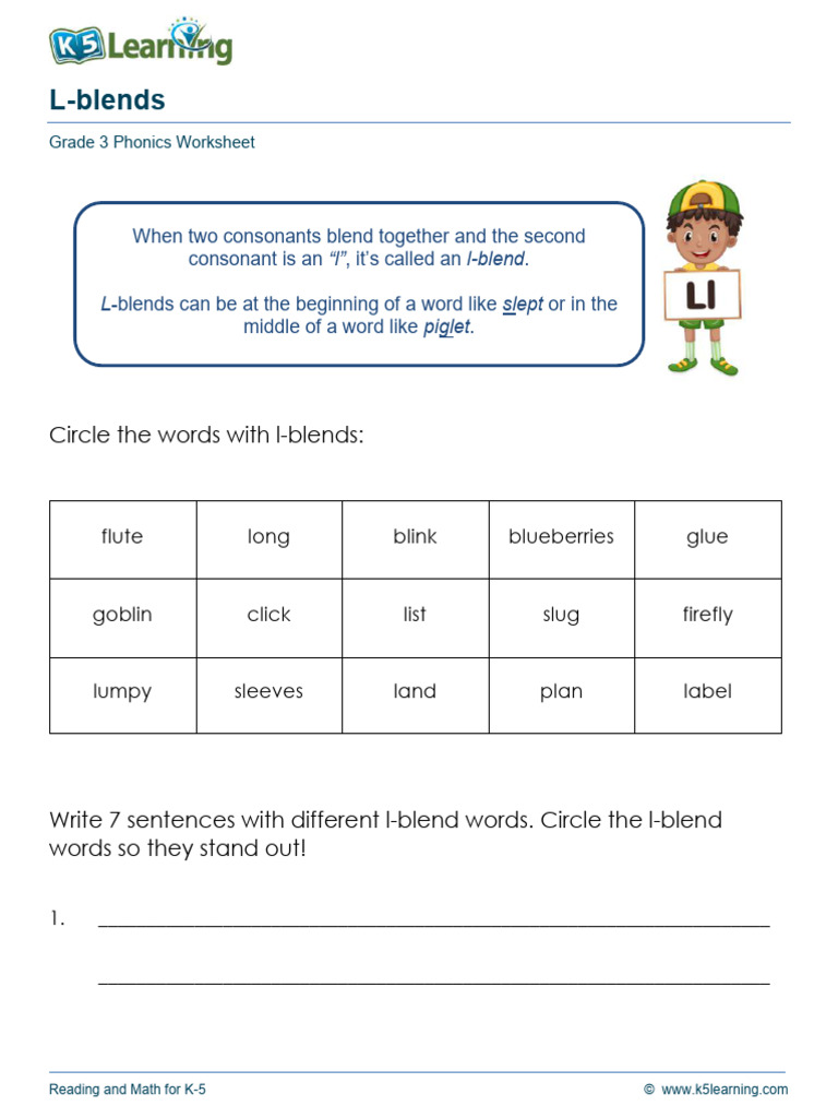 Grade 3 Consonant Blends 2gi | PDF