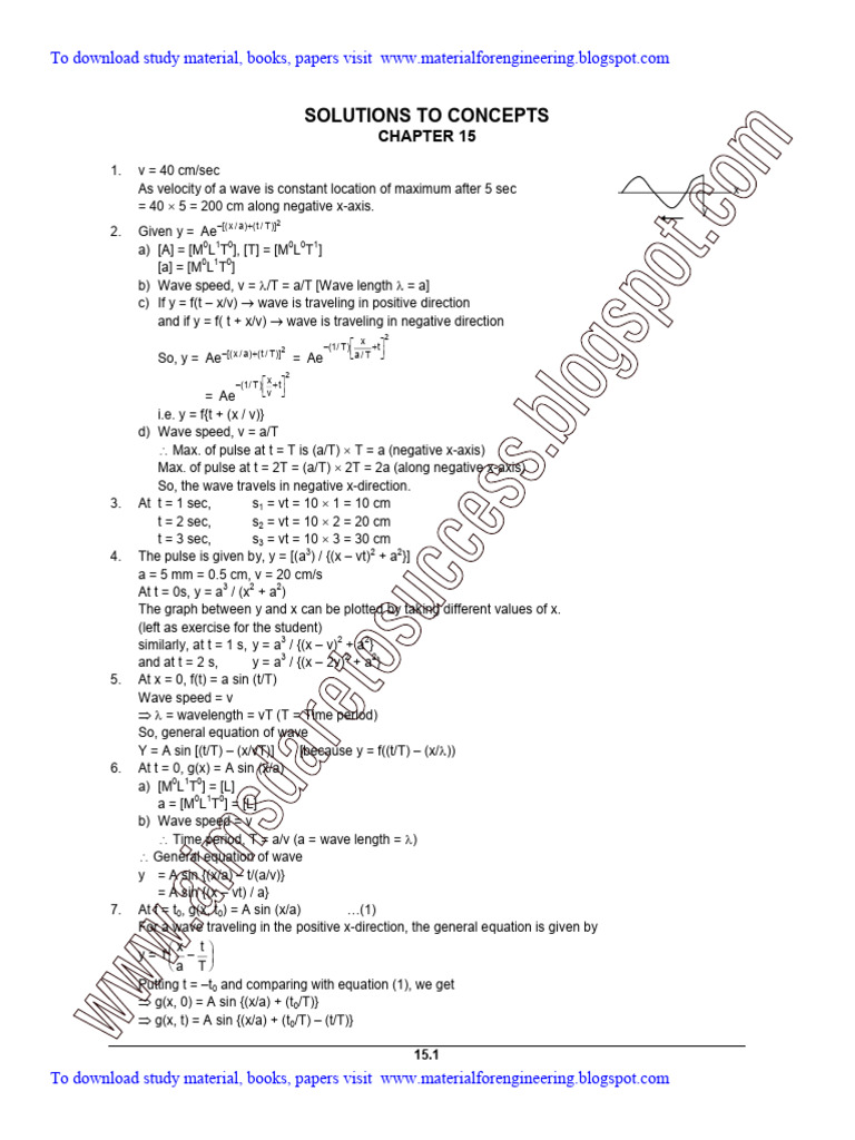 Hc verma solution 2 | PDF | Harmonic | Waves