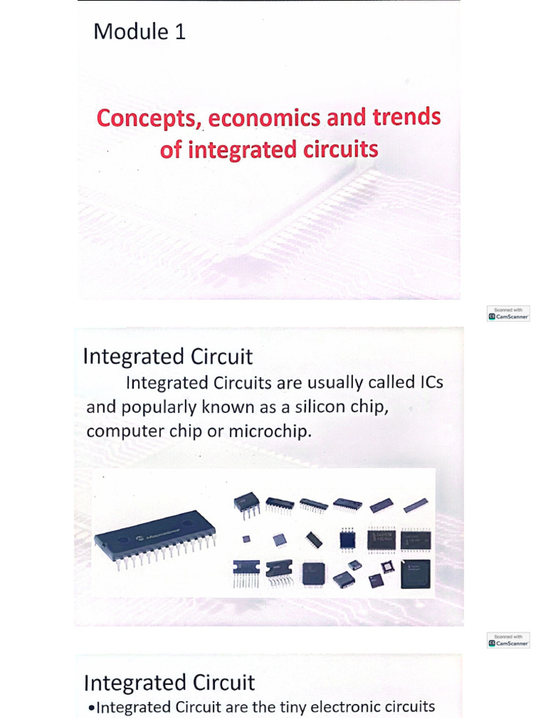 MODULE-1-Concepts of Economics-And-Trends-Of-Integrated-Circuits | PDF