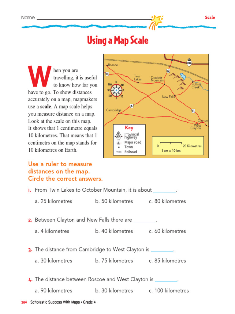 gr4_Using_a_Map_Scale | PDF | Kilometre | Metrology