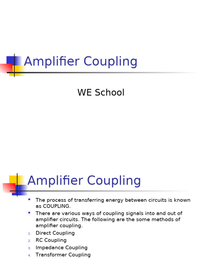 Amplifier Coupling | PDF