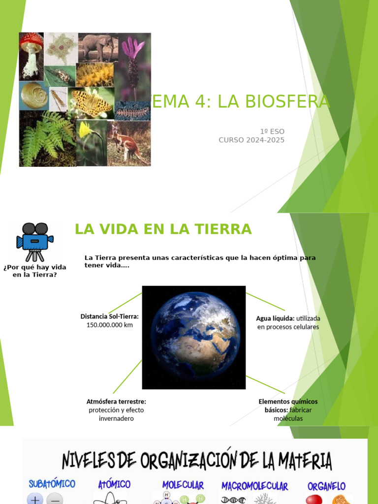 PRESENTACIÓN BIOSFERA | PDF | Biología Celular) | Organismos