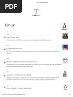 Linea de Tiempo LINUX | PDF | Unix | Distribución de Linux
