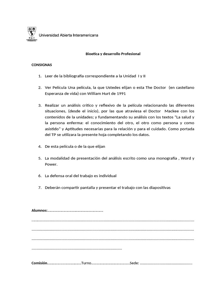 guia para el analisis de la pelicula | PDF