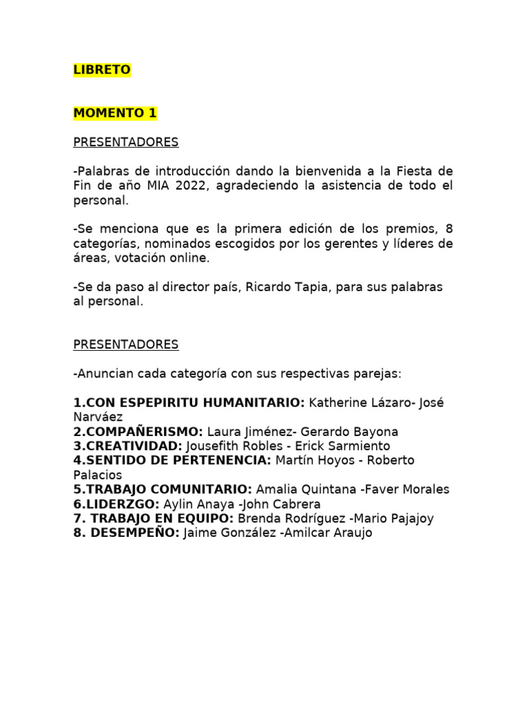 LIBRETO | PDF