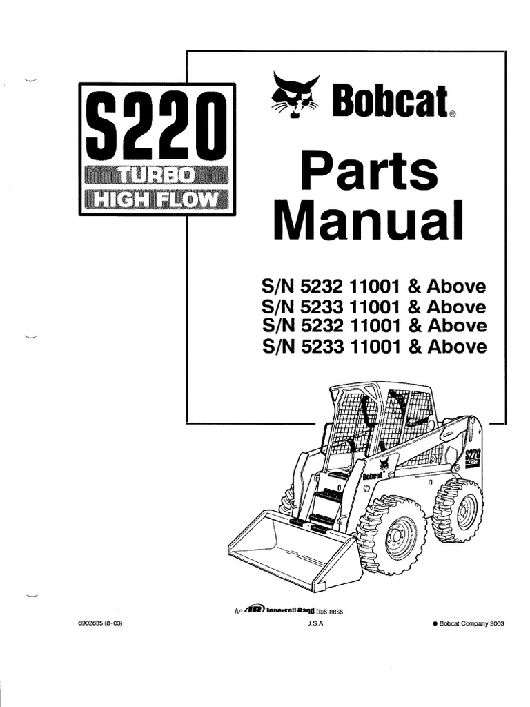 Bobcat S220 Parts Manual | PDF