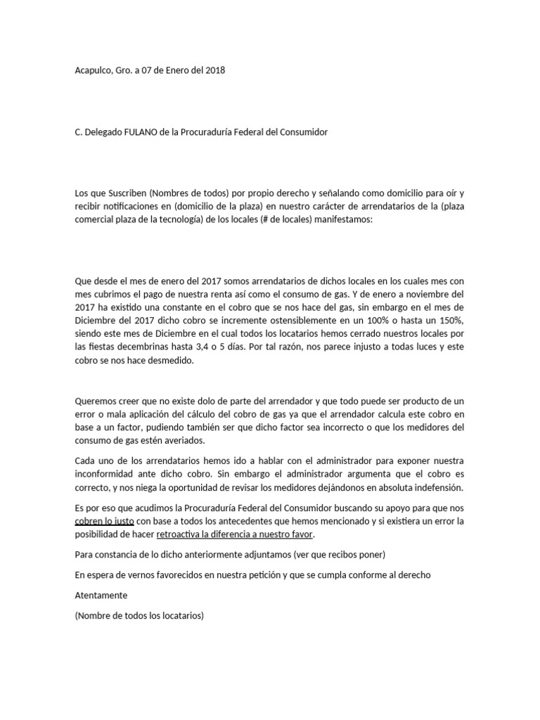 Queja Profeco | PDF
