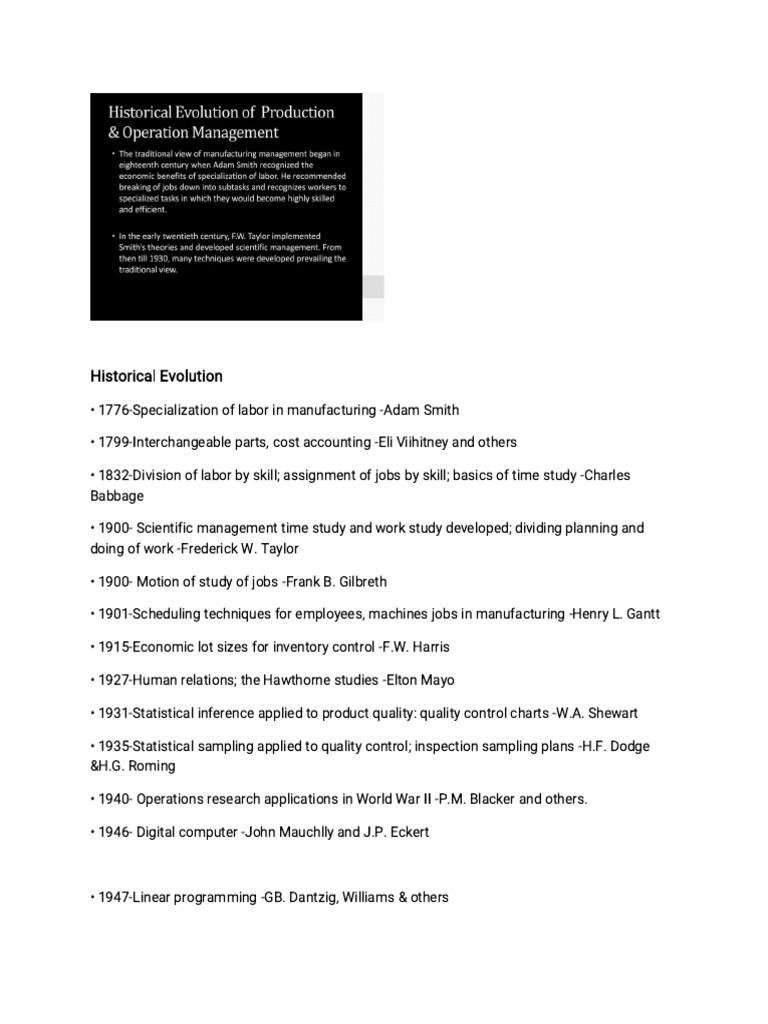 Historical Evolution | PDF