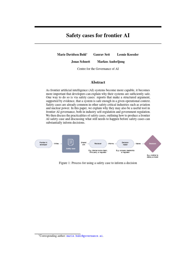 Safety Cases For Frontier AI | PDF | Artificial Intelligence ...