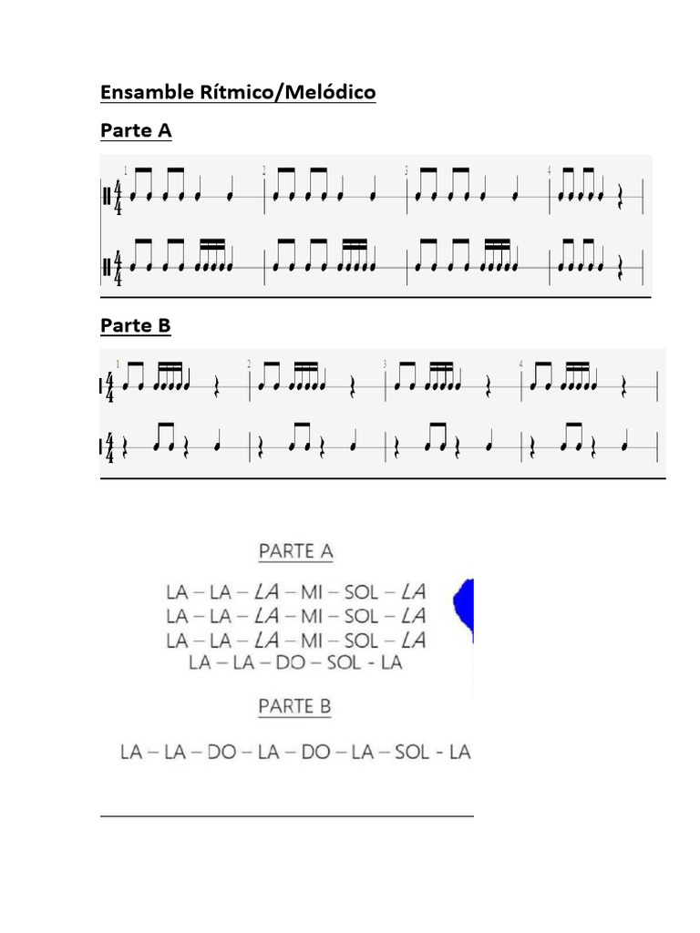 Ensamble Rítmico y Melódico | PDF