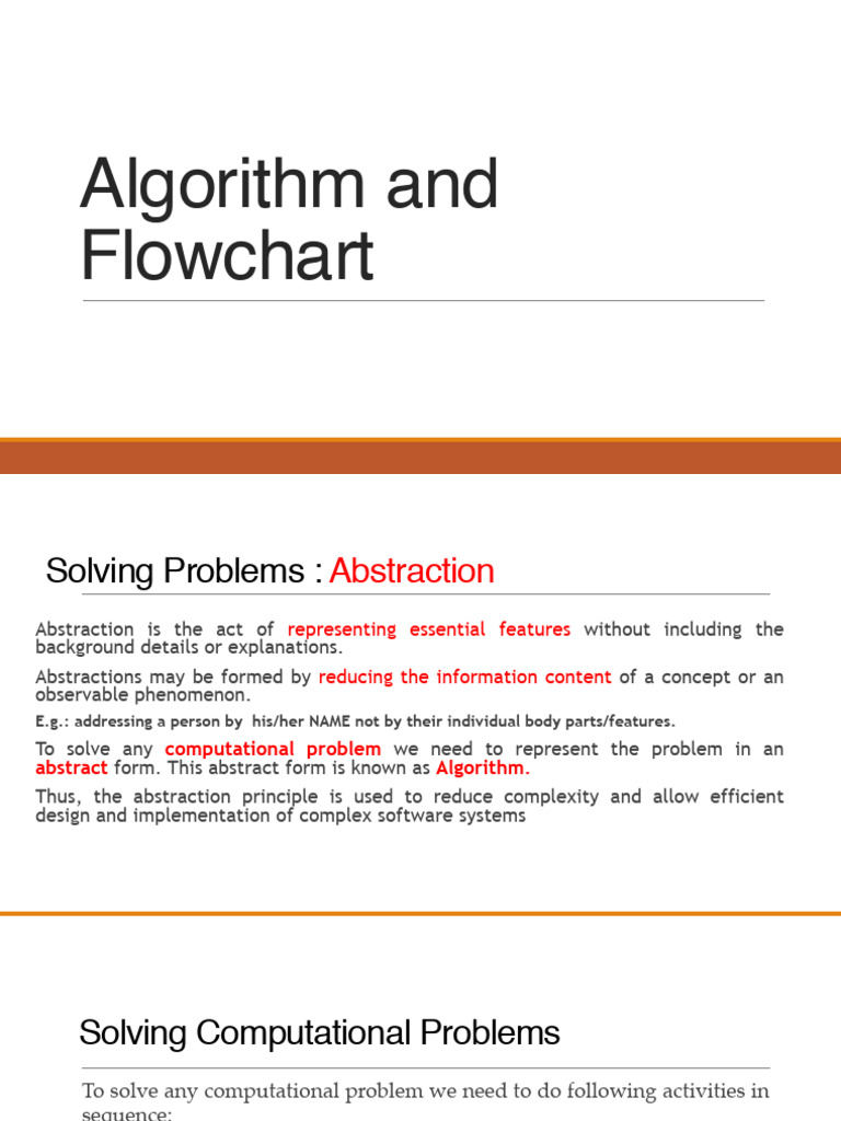 4.algorithm and Flowchart | PDF | Algorithms | Computer Program