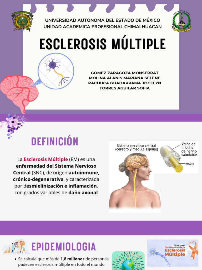 Esclerosis Multiple PDF | PDF | Axon | Mielina