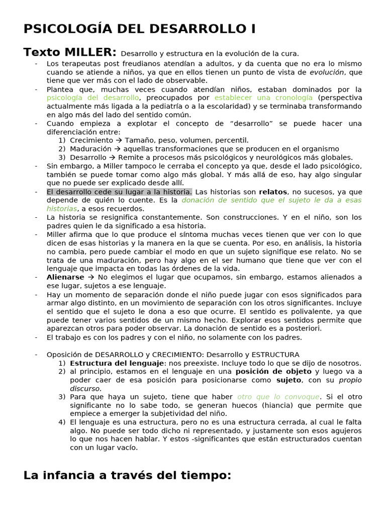 RESUMEN Psicologia DEL DESARROLLO | PDF | Jacques Lacan | Complejo de Edipo