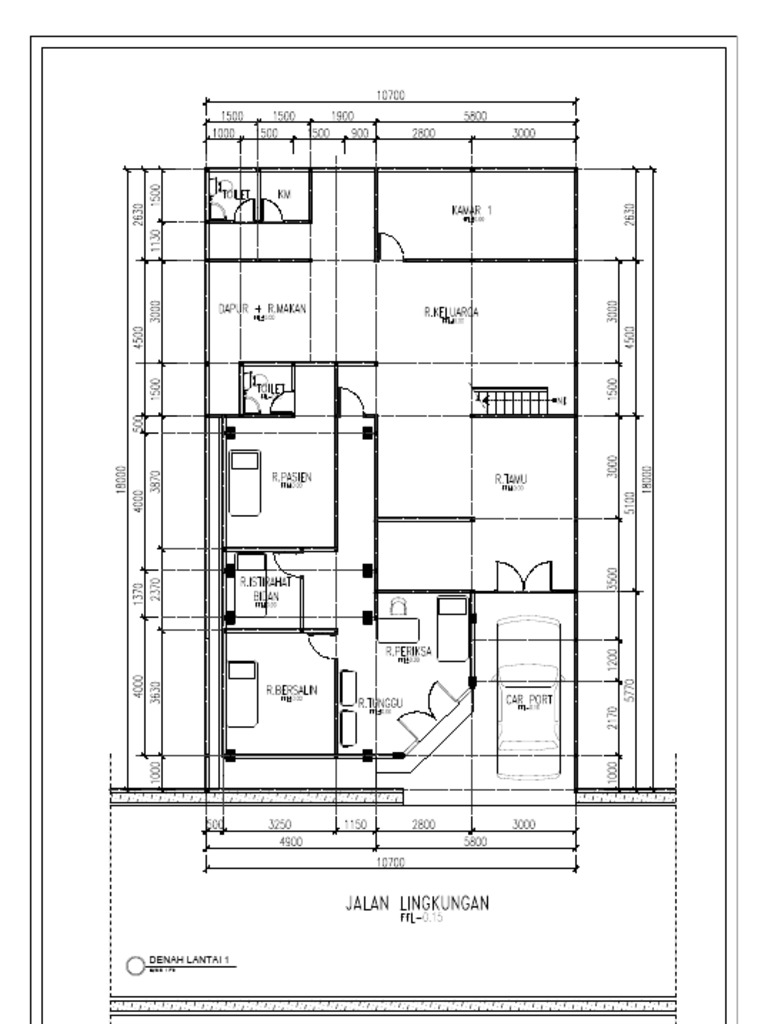 MRT House-Denah LT 1 | PDF