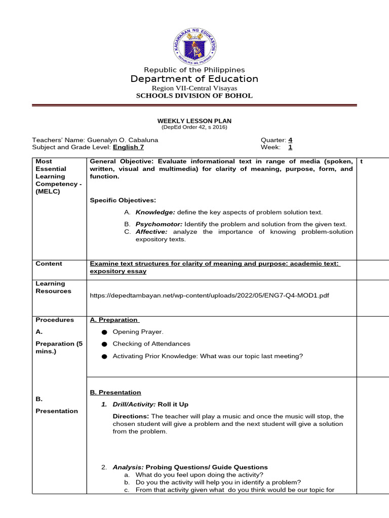Iplan 7 Diction and Style Problem Solution | PDF | Communication | Cognitive Science