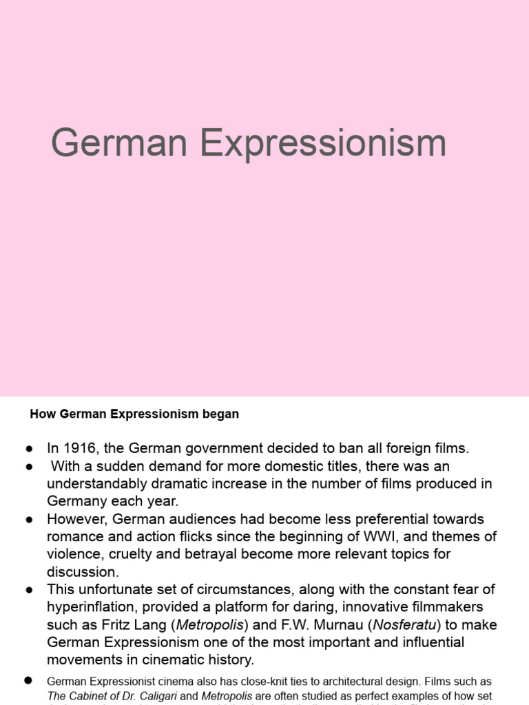 German Expressionism in Film | PDF