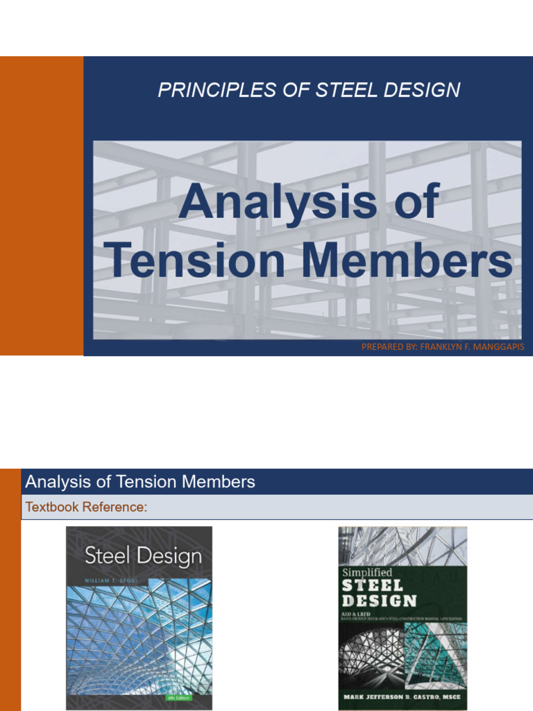 Analysis of Tension Members in Steel Design | PDF | Fracture | Strength ...