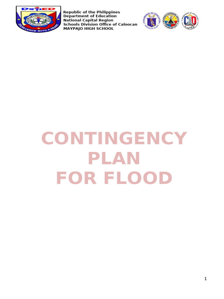 Contingency Plan 2022-2023 | PDF | Flood | Emergency Evacuation