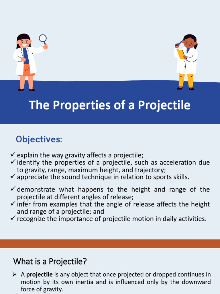 Q4 Lesson 2 the Properties of Projectile Motion | PDF | Projectiles | Physical Quantities