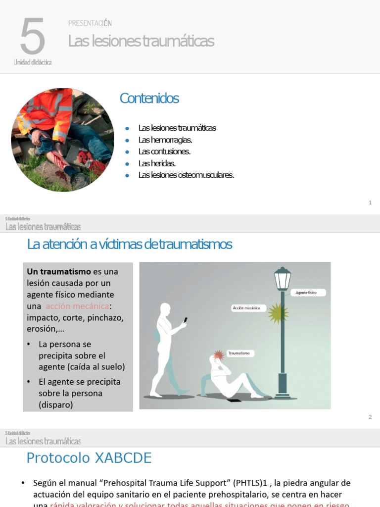 Protocolo XABCDE en Trauma y Hemorragias | PDF | Herida | Sangrado