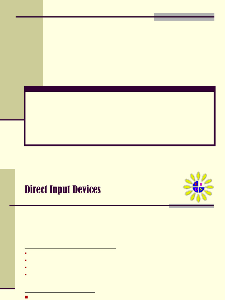 Igcse Ict Notes Day 07 Direct Input Devices | PDF | Radio Frequency ...