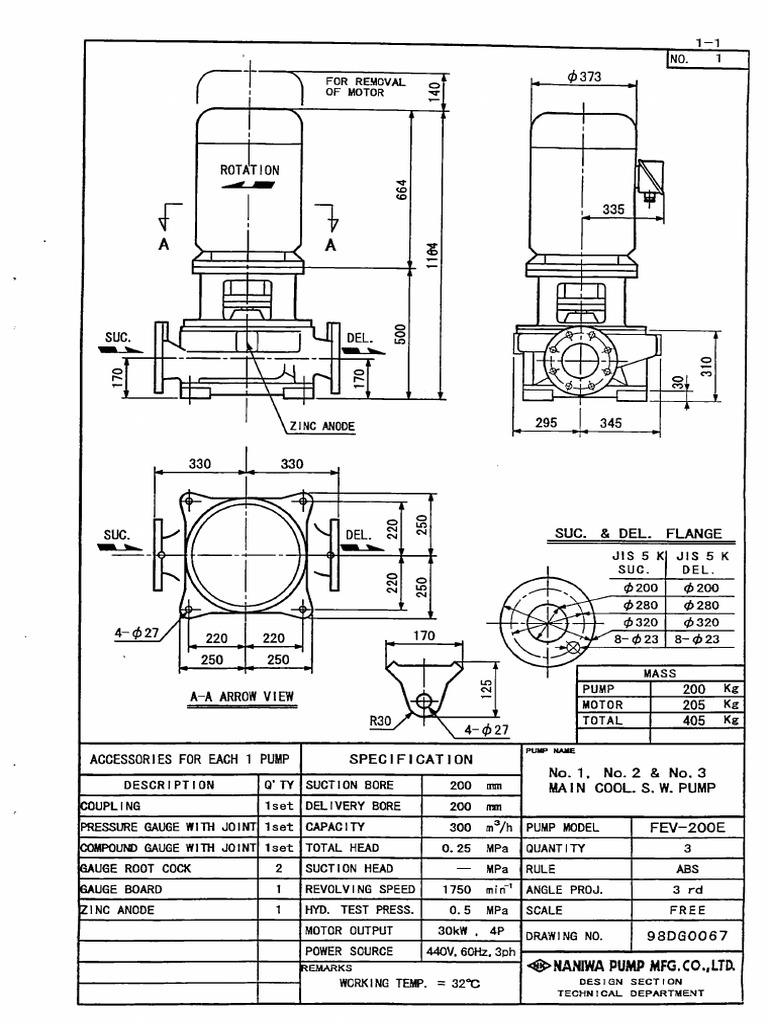 Naniwa-Pumps FEV-200E | PDF
