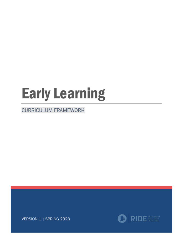 ECE_Curriculum_Framework_EN | PDF | Curriculum | Educational Assessment
