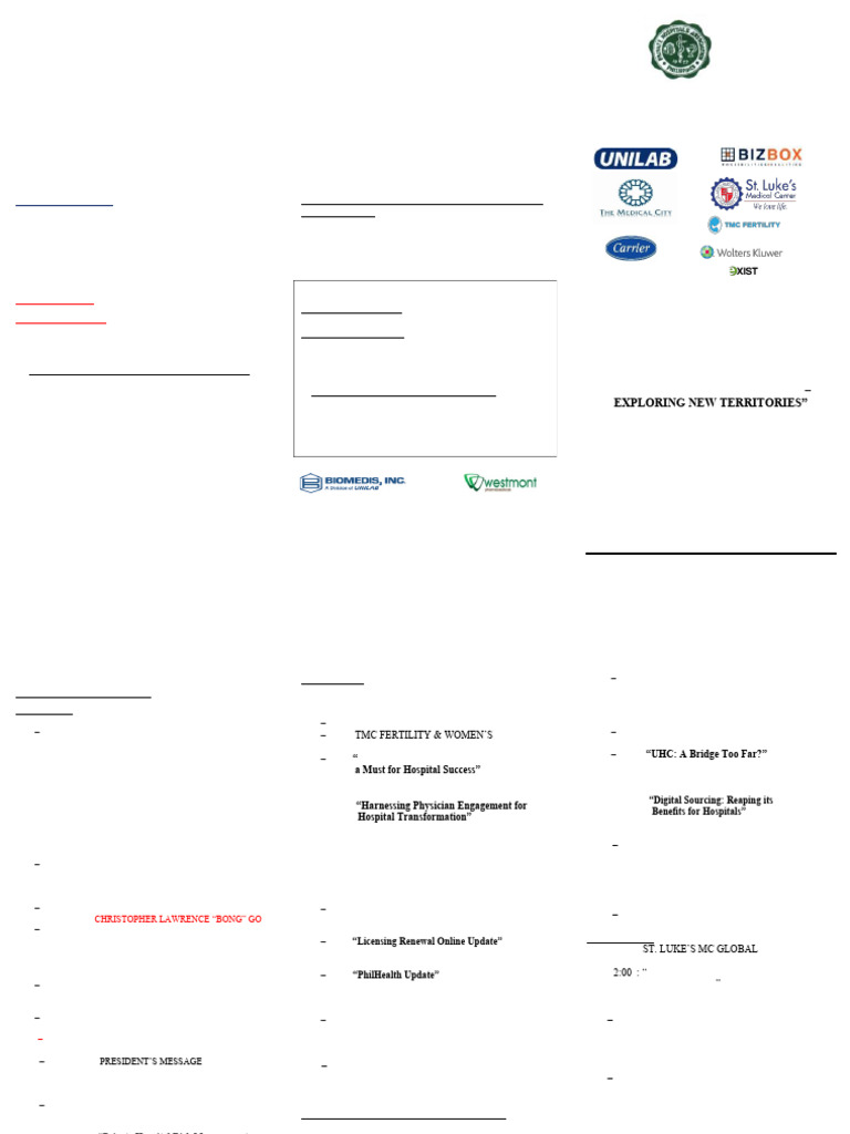 Program National Conv 2022 Sen Bong Go | PDF | Business